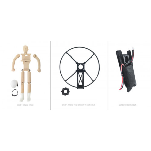 BMP Micro RC Paraglider Motorized Paramotor Pilot